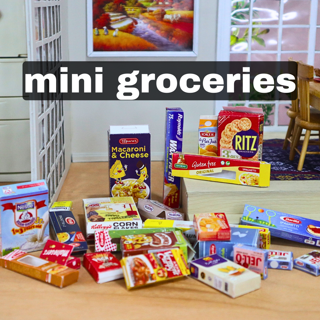 PRINTABLE 33 DESIGNS MINI FOOD BOX [ DIGITAL FILE ]. – Miniature Cusina