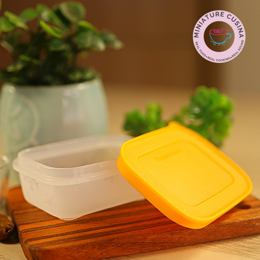 Miniature Tupperware Vintage Collection Frozen Yellow Lid [Keychain ...