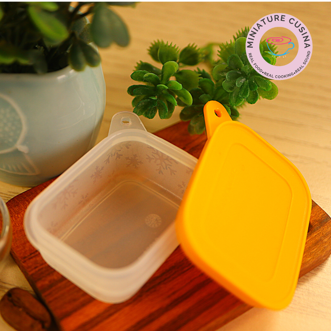 Miniature Tupperware Vintage Collection Frozen Yellow Lid [Keychain ...